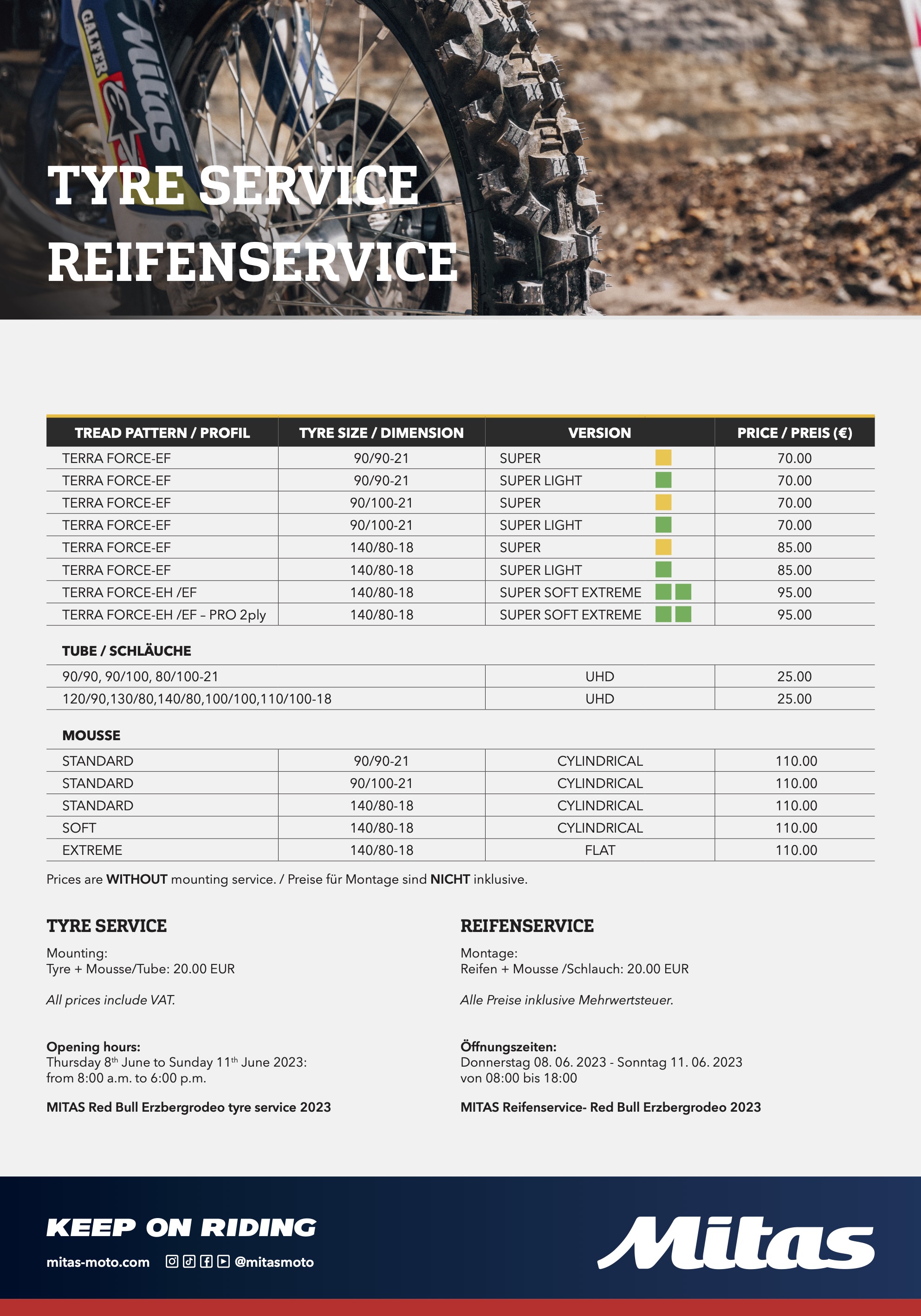 Mitas Reifenservice / Tyreservice | Motorradreporter